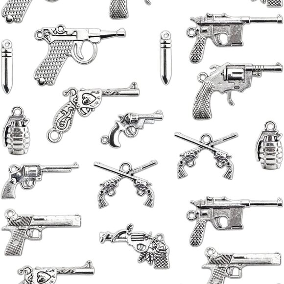 Other | Gun Weapon Charm 22pcs Mixed Pistol Revolver Grenade Weapon ...